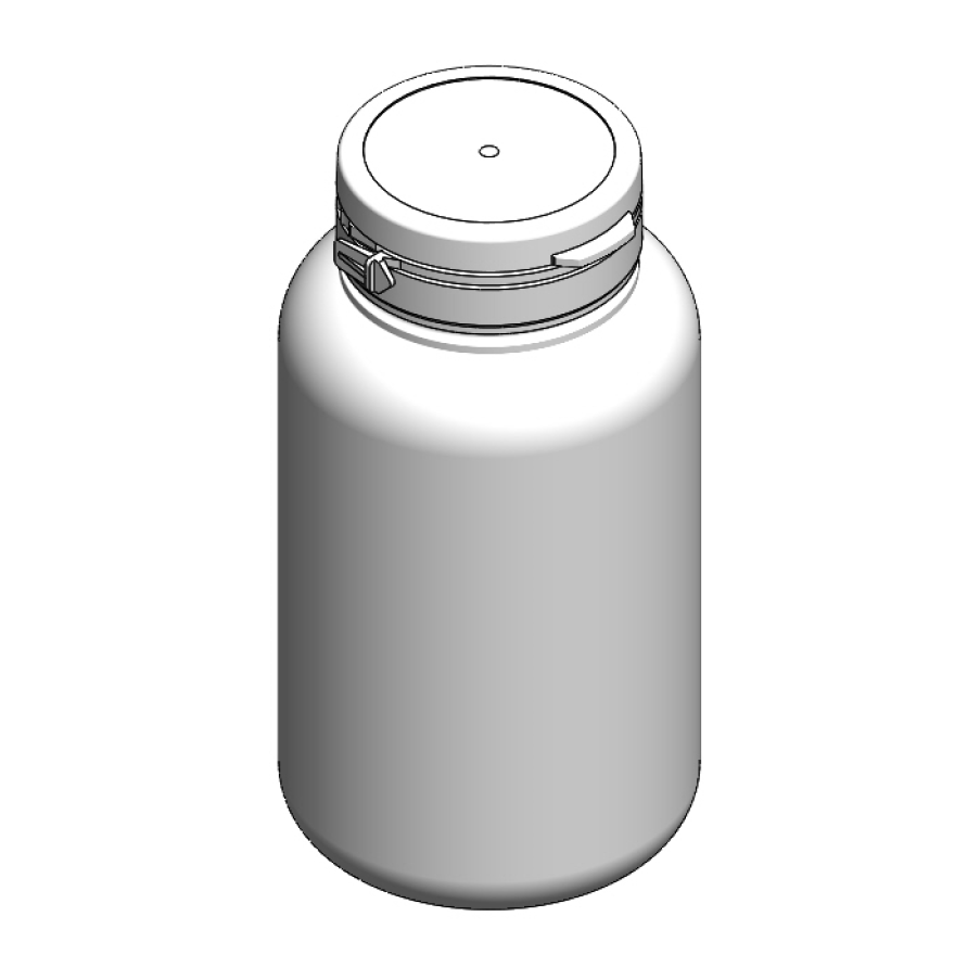 BIO-300 Round Intact Flip Bottle BIO-300