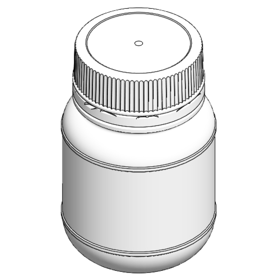 BOK-251R Round Intact Screw Bottle BOK-251R